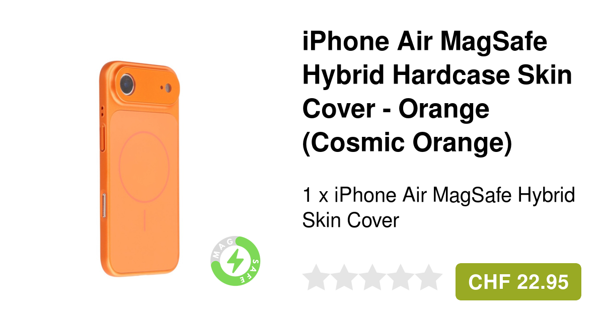 iPhone Air Housse MagSafe Skin Orange (Cosmic Orange)