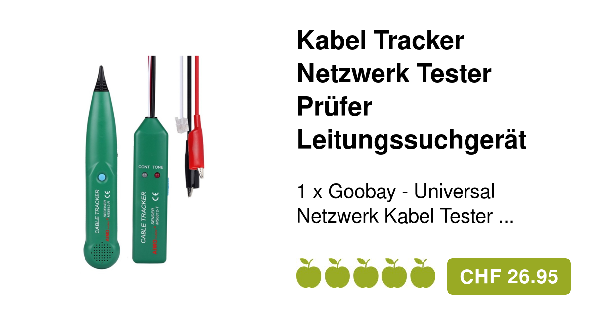 Kabel Tracker Netzwerk Tester Leitungssuchgerät