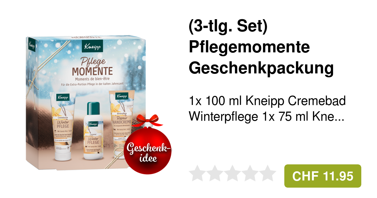 Kneipp 3-tlg. Set Pflegemomente Geschenkpackung