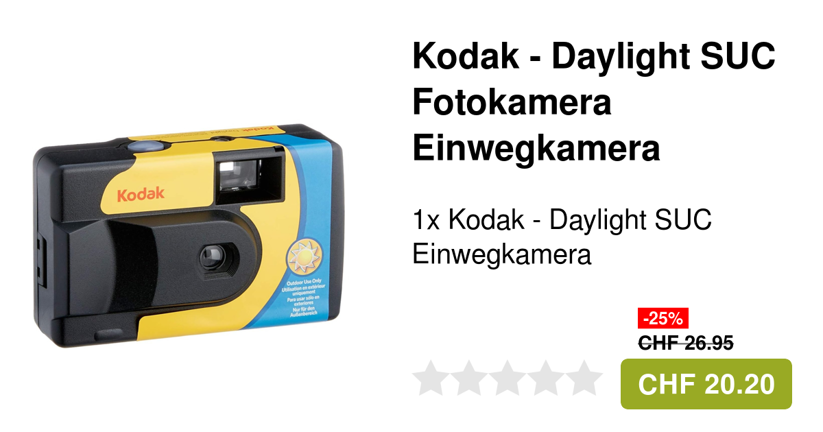 Kodak Daylight SUC Einwegkamera + Farbfilm (1007087)
