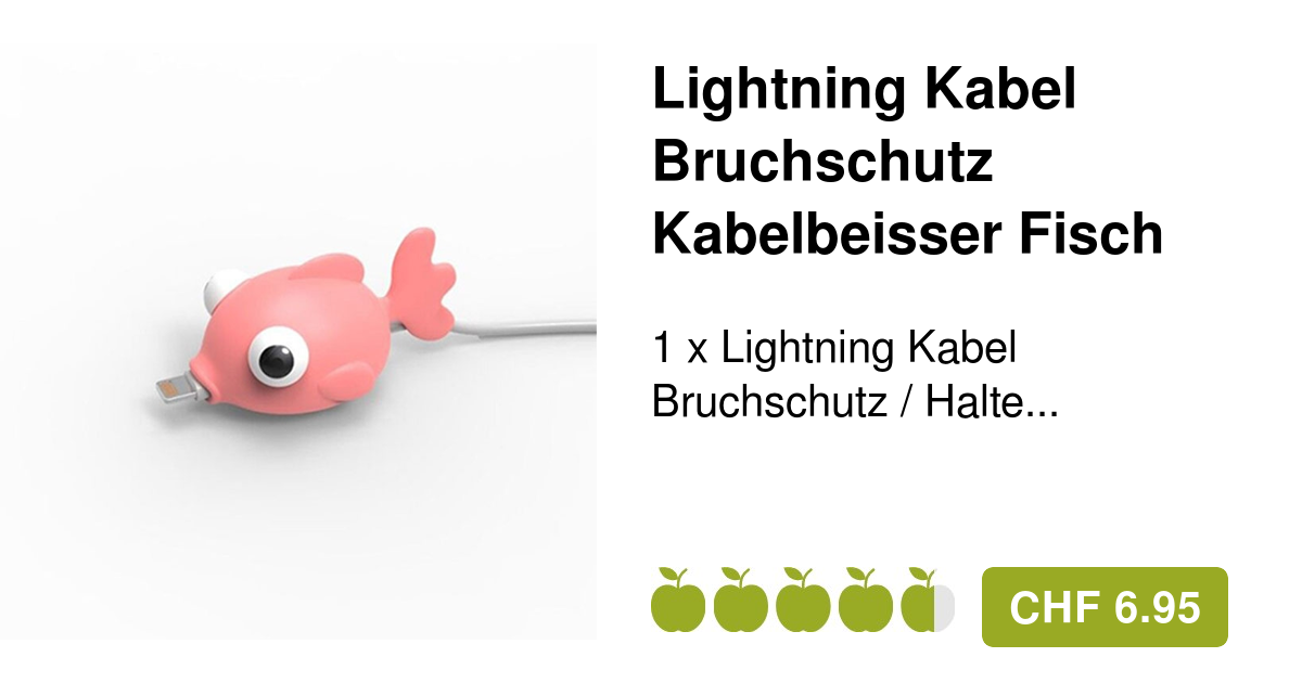 Vielzweck Lightning Kabel Clip Halter Fisch Rosa