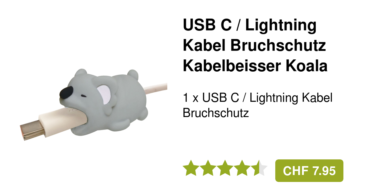 Câble USB C Lightning Protection anti-casse Koala