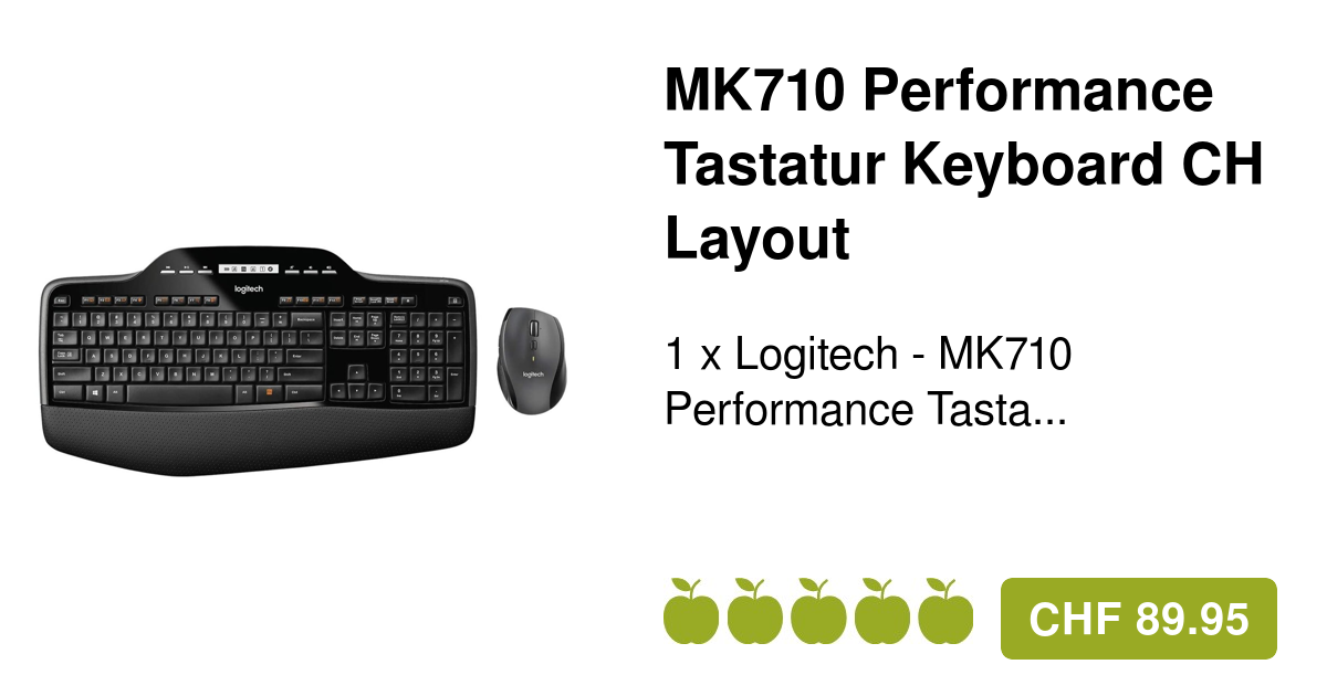 Logitech MK710 Performance Tastatur Keyboard + Maus