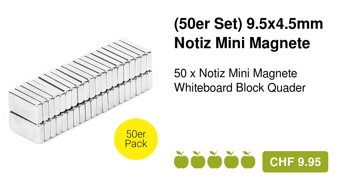 Mini Notiz Haft Magnet Whiteboard Block Quader