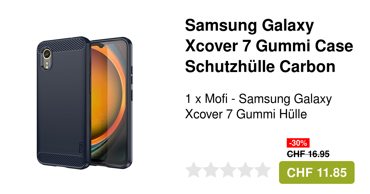 Mofi Samsung Galaxy Xcover 7 Hülle Carbon Dunkelblau