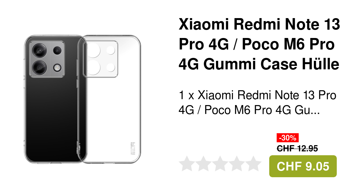 Mofi Xiaomi Redmi Note 13 Pro 4G / Poco M6 Pro 4G Hülle