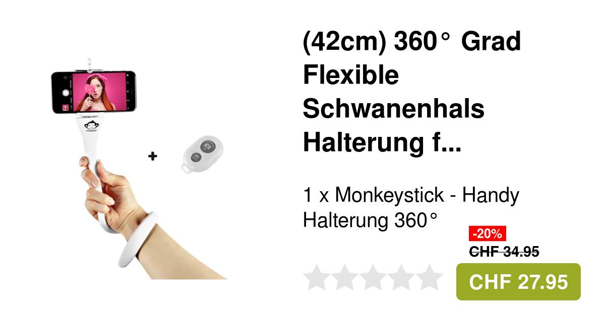 Monkeystick 360° Flexible Halterung für Handy/GoPro