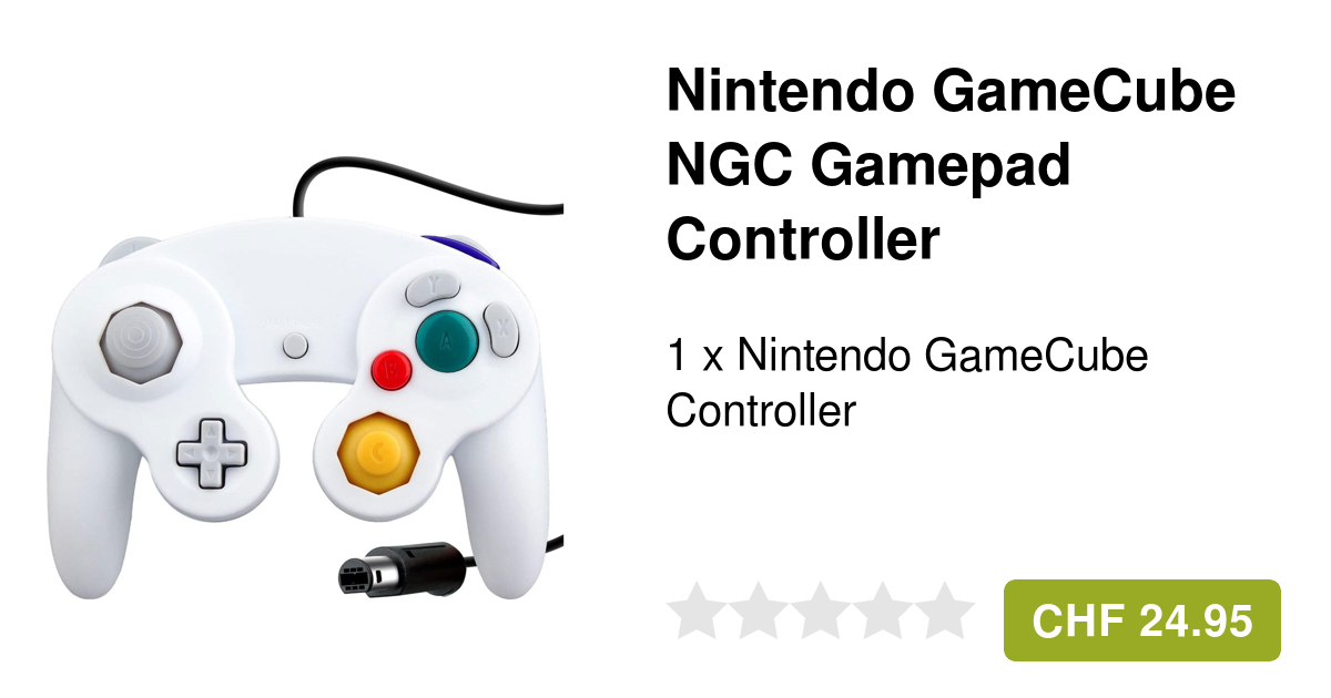 Nintendo GameCube Gamepad Gaming Controller Silber