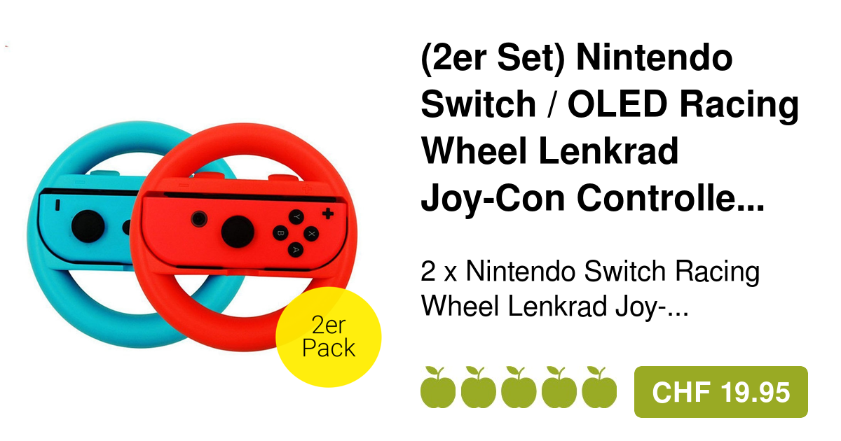 2 pcs Nintendo Switch volant manette de course