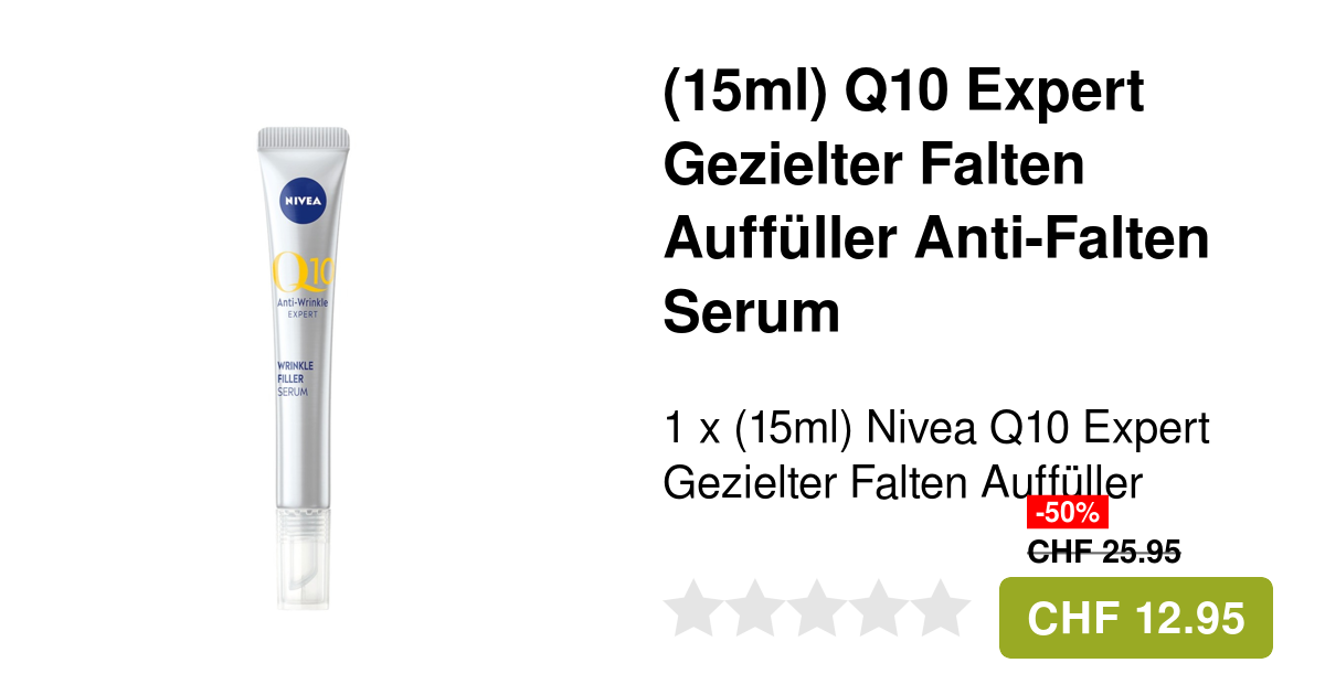 Nivea (15ml) Q10 Expert Auffüller Anti-Falten Serum