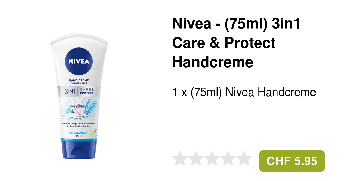 Nivea (75ml) 3in1 Care & Protect Handcreme