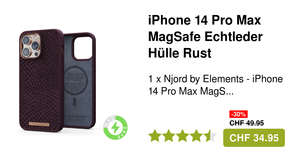 Njord by Elements iPhone 14 Pro Max Hülle Rust
