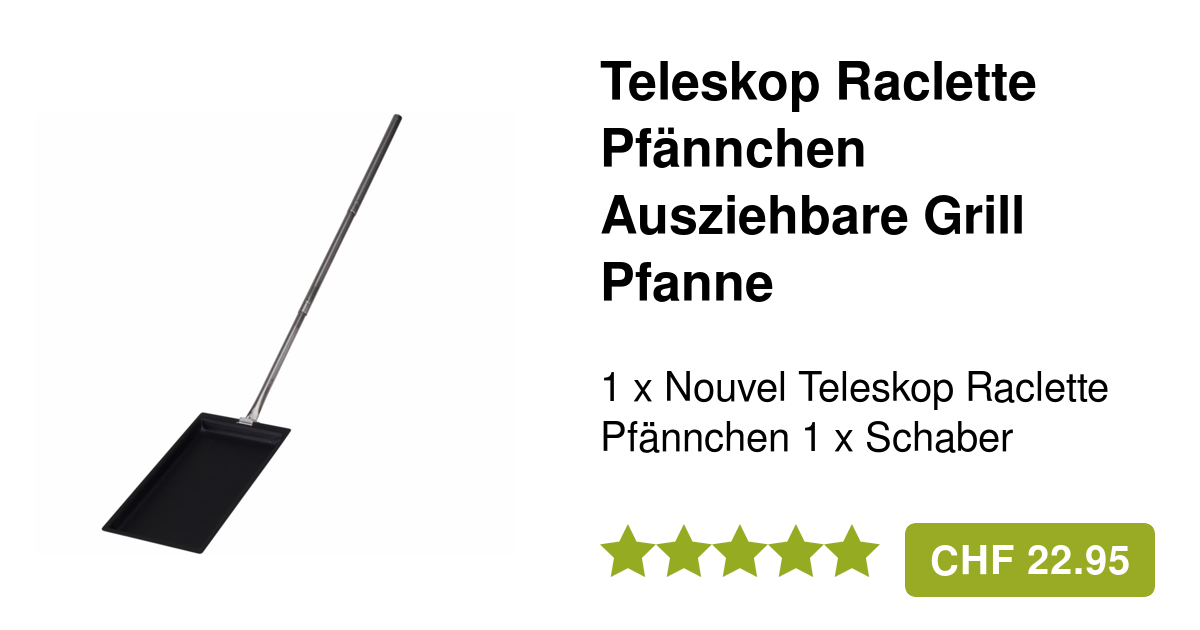 Nouvel Poêlon à Raclette Télescopique Grill Poêle
