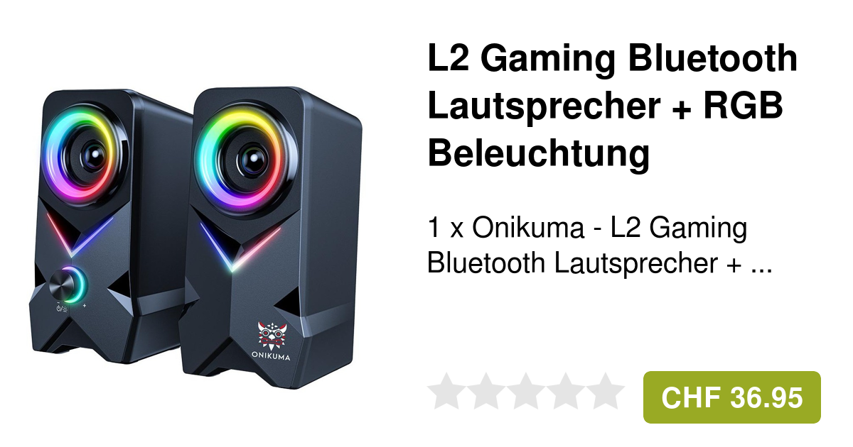 Onikuma - L2 Gaming Bluetooth Lautsprecher + RGB