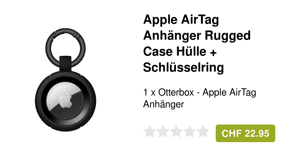 Otterbox Apple AirTag Rugged Anhänger + Schlüsselring