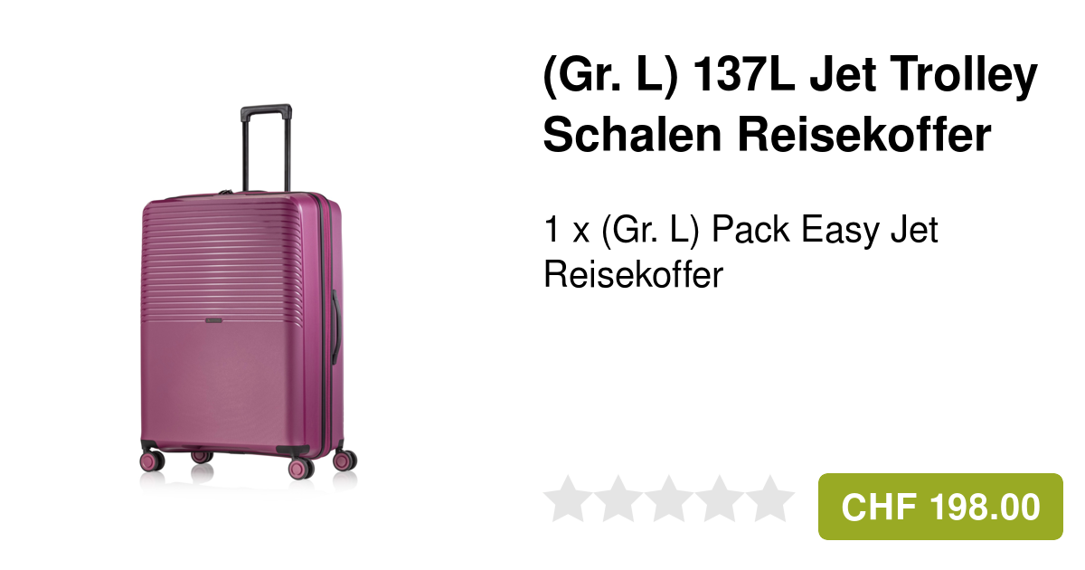 Pack Easy (Gr. L) 137L Jet Trolley Reisekoffer Vino