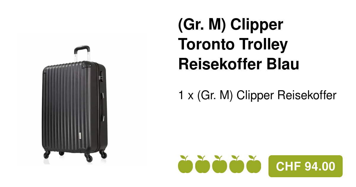 Clipper Clipper Toronto Trolley Reisekoffer Schwarz