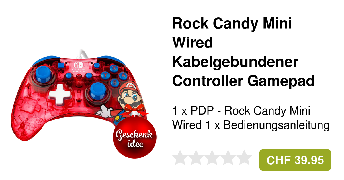 PDP Rock Candy Mini Wired Controller Nintendo Switch