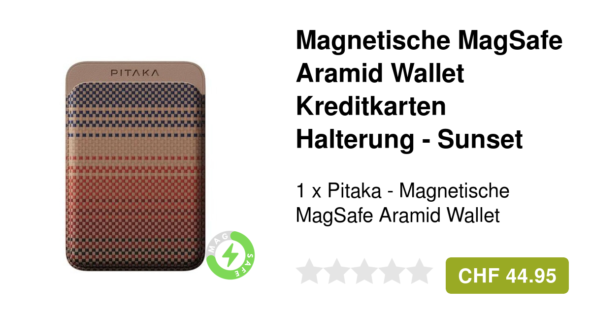 Pitaka Magnetische MagSafe Wallet Karten Halterung