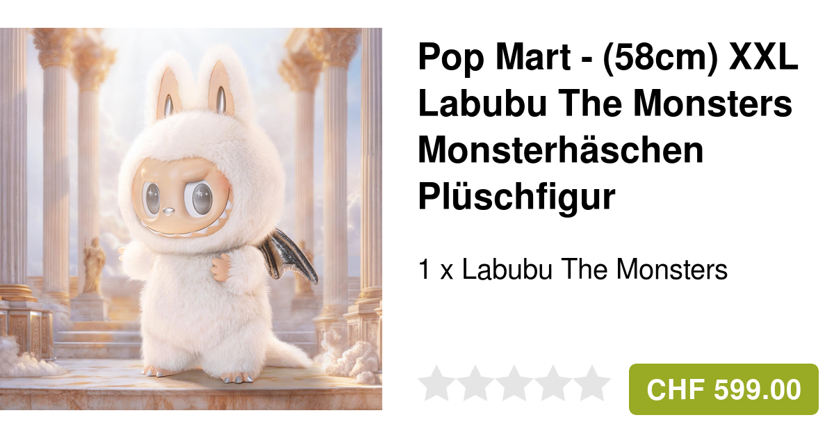 Pop Mart Labubu The Monsters Monsterhäschen Plüschfigur