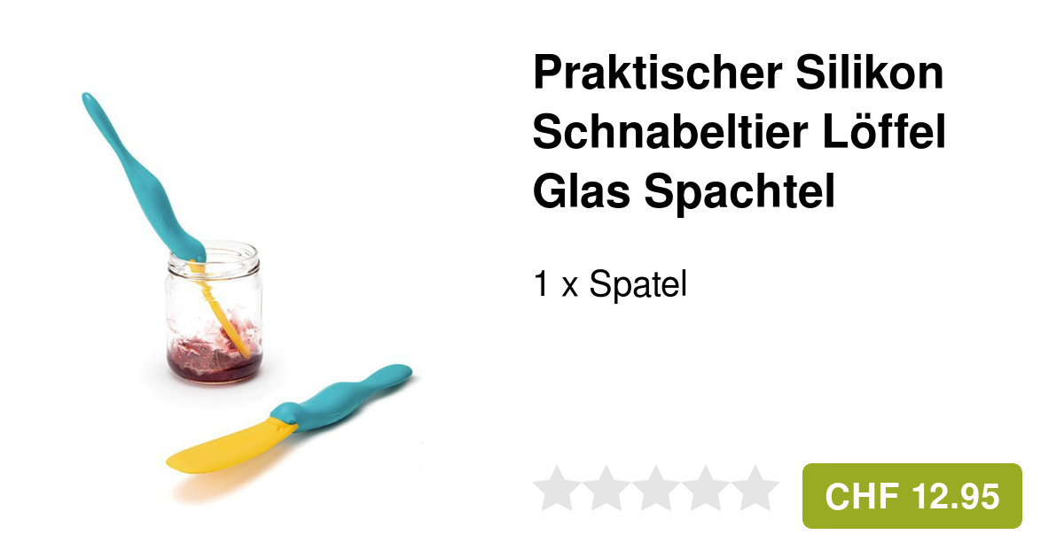 (20.5x3.5cm) Silikon Spachtel Schnabeltier Spatel