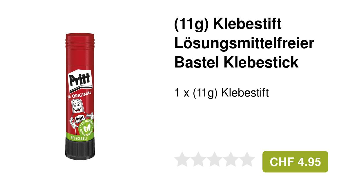 (11g) Klebestift Lösungsmittelfreier Bastel Klebestick
