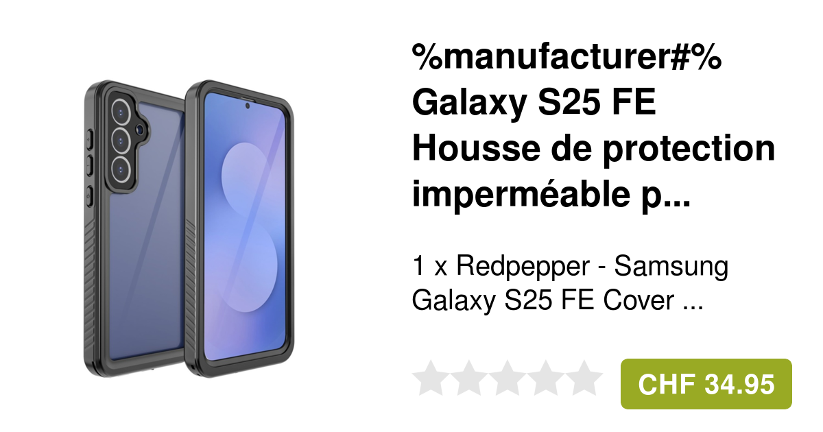 Redpepper Samsung Galaxy S25 FE Housse résistante à l'eau