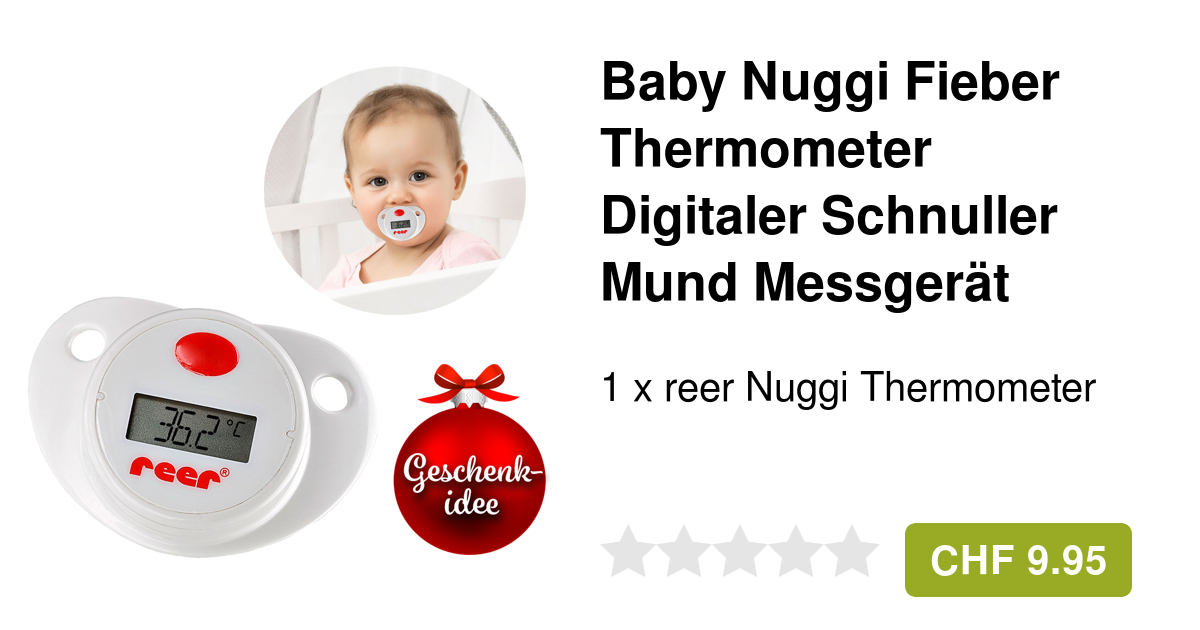reer Baby sucette thermomètre fièvre bouche sucette