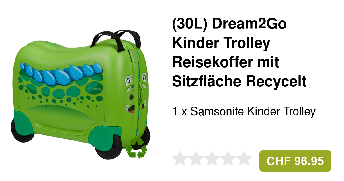 Samsonite (30L) Dream2Go Kinder Trolley Dinosaur D.