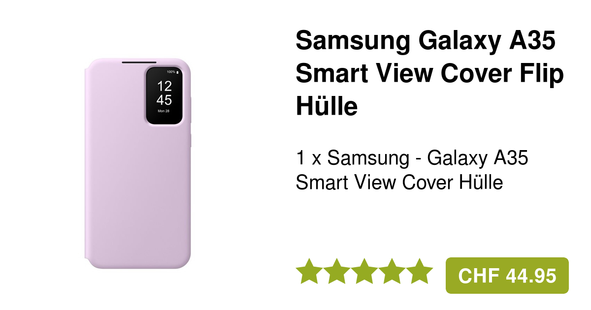 Samsung Galaxy A35 Smart View Cover Lavender (Lila)