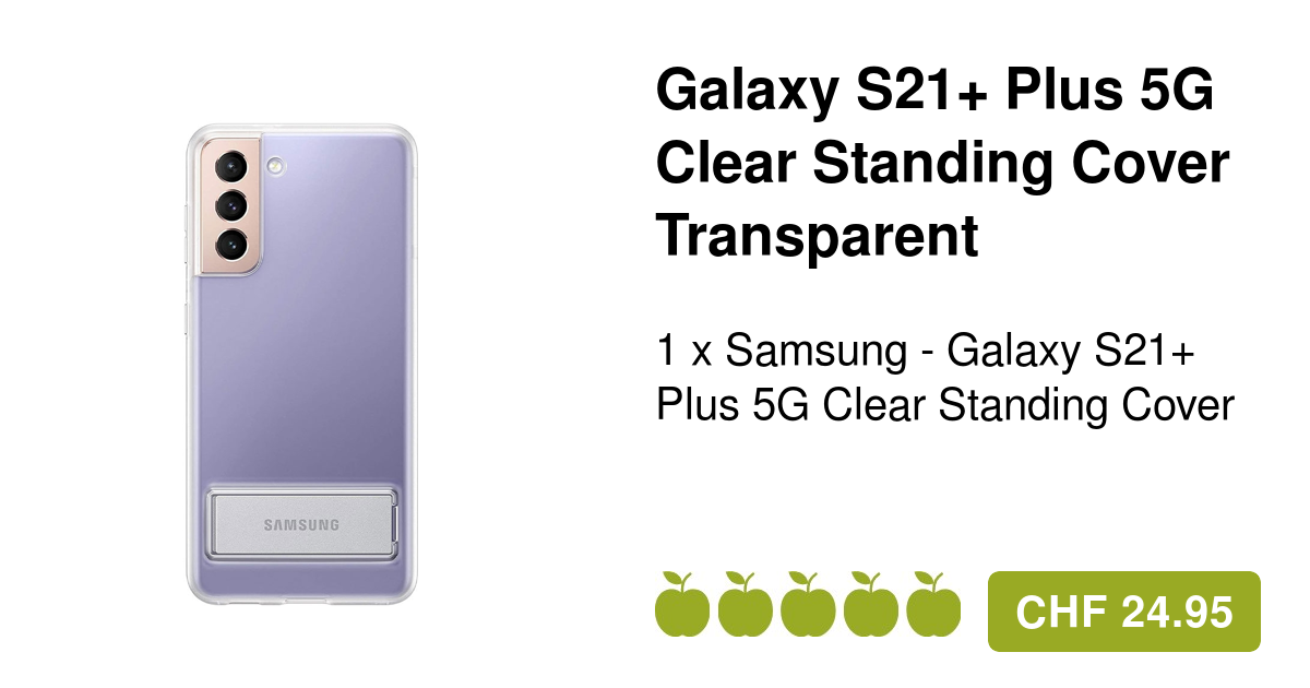 Galaxy S21+ Plus 5G Clear Standing Cover Transparent