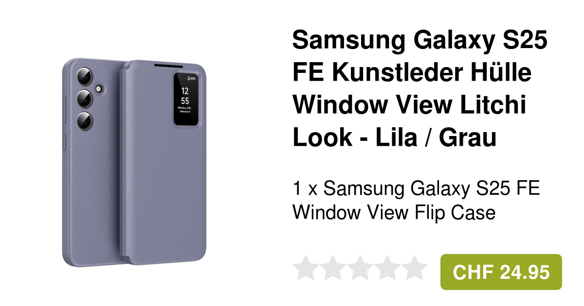 Samsung Galaxy S25 FE Hülle Window View Lila / Grau
