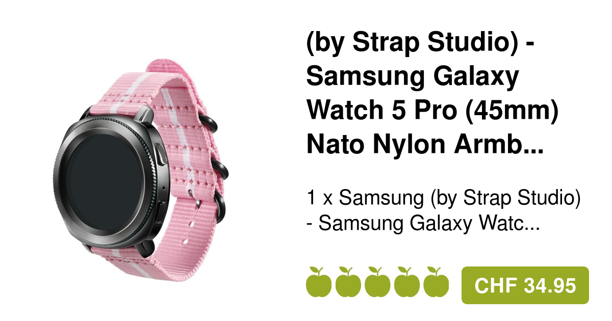 Samsung Galaxy Watch 5 Pro (45mm) Armband Pink/Weiss