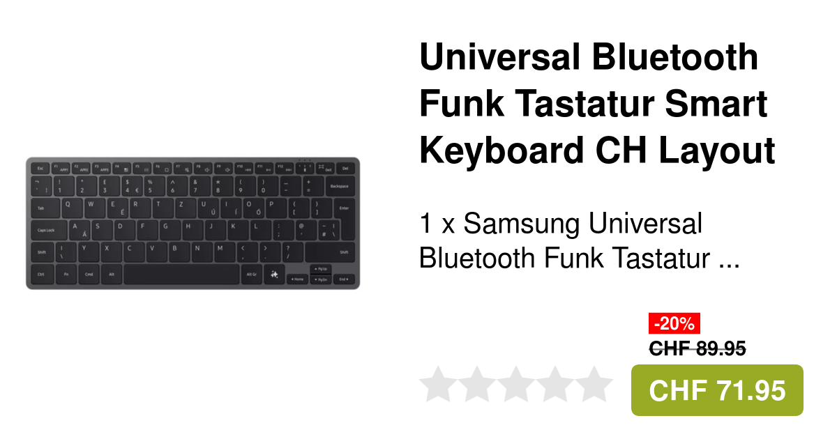 Samsung Universal Funk Tastatur Keyboard CH Layout