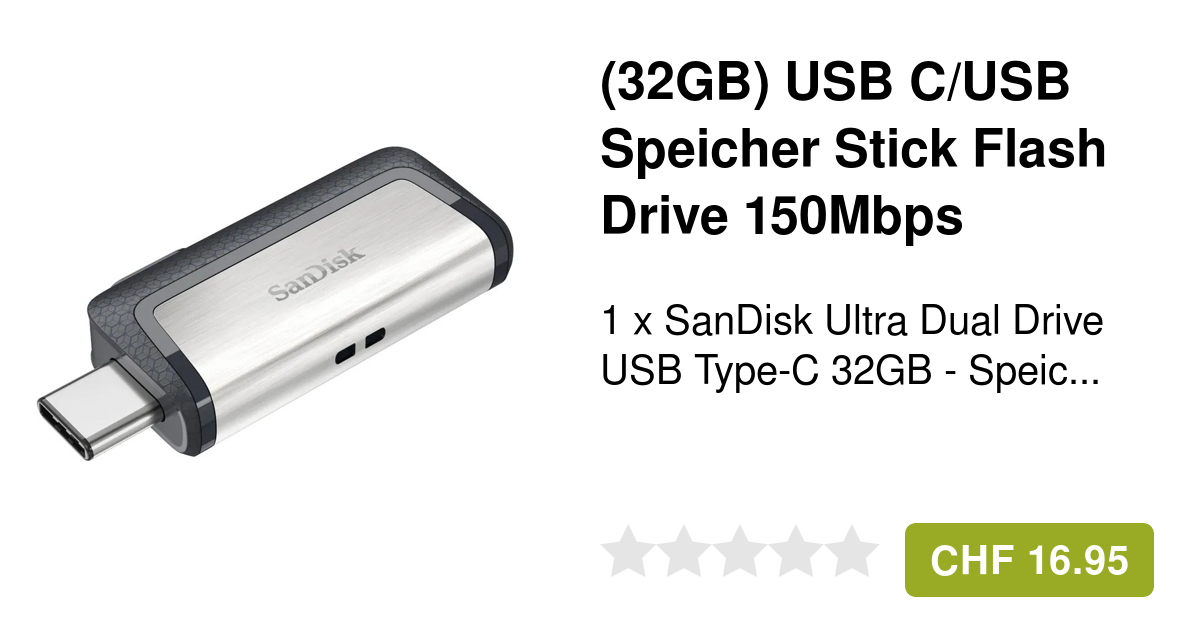 SanDisk (32GB) Ultra Dual Drive USB C / USB Stick