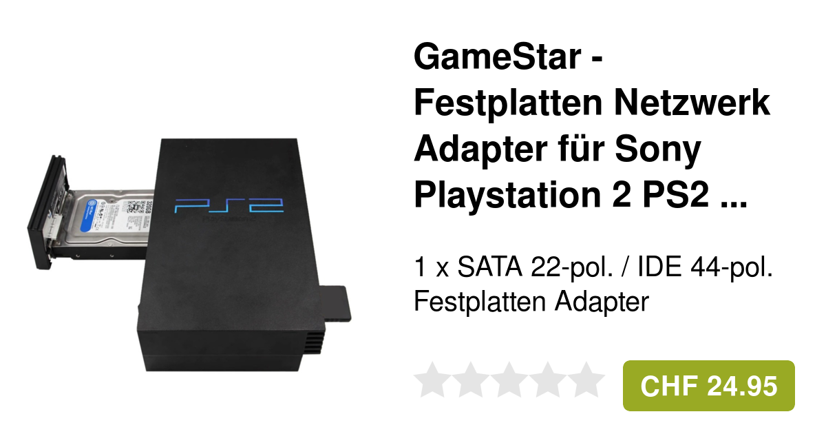 Adaptateur réseau de disque dur SATA / IDE pour la PS2