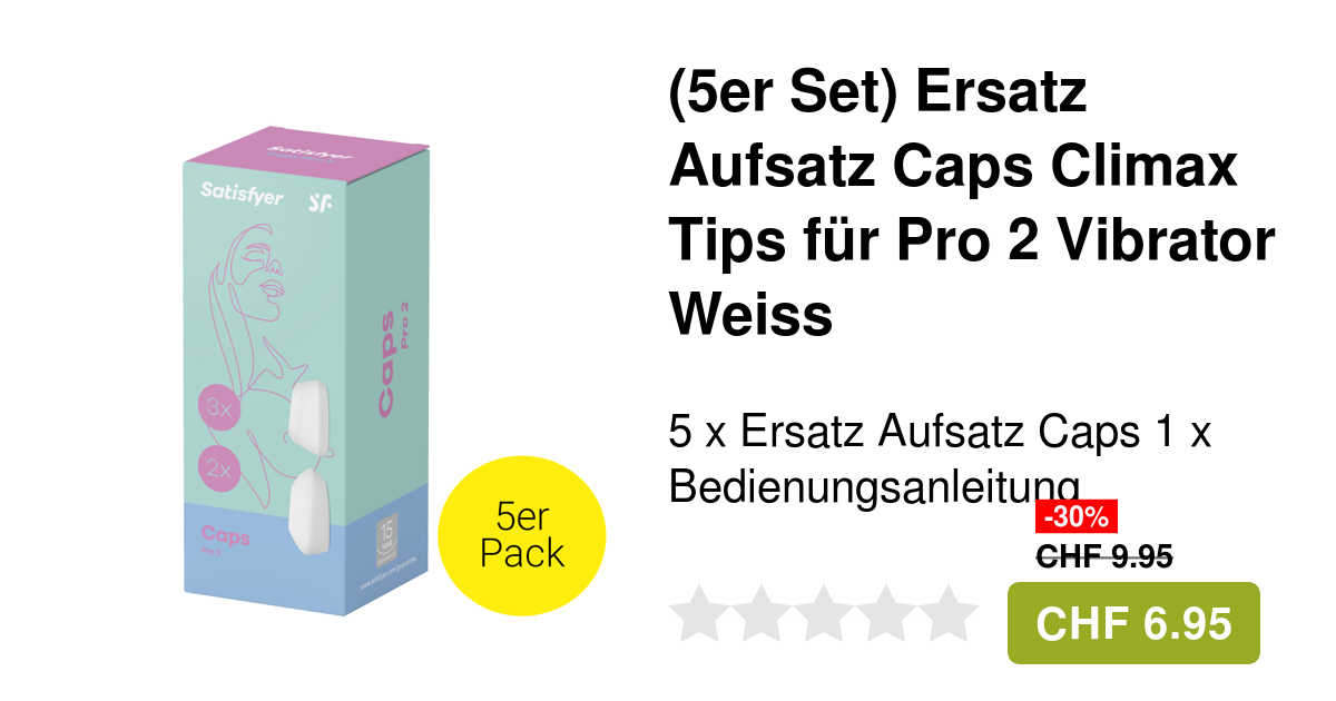 Satisfyer Ersatz Climax Tips für Pro 2 Vibrator