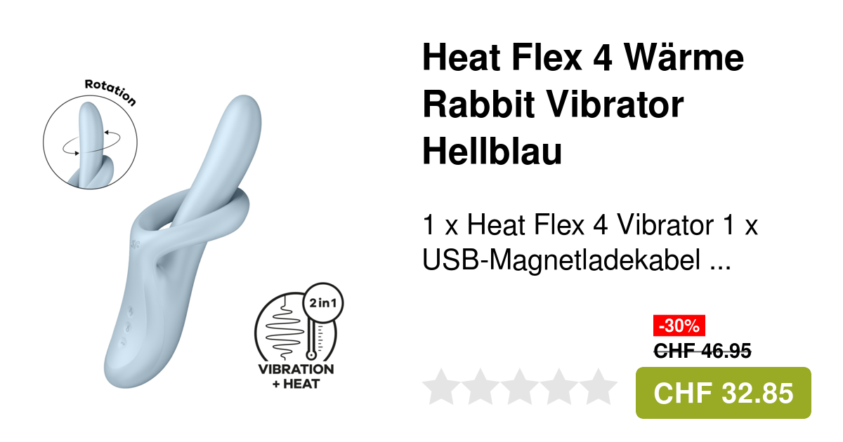 Satisfyer Heat Flex 4 Rabbit Vibrator Hellblau