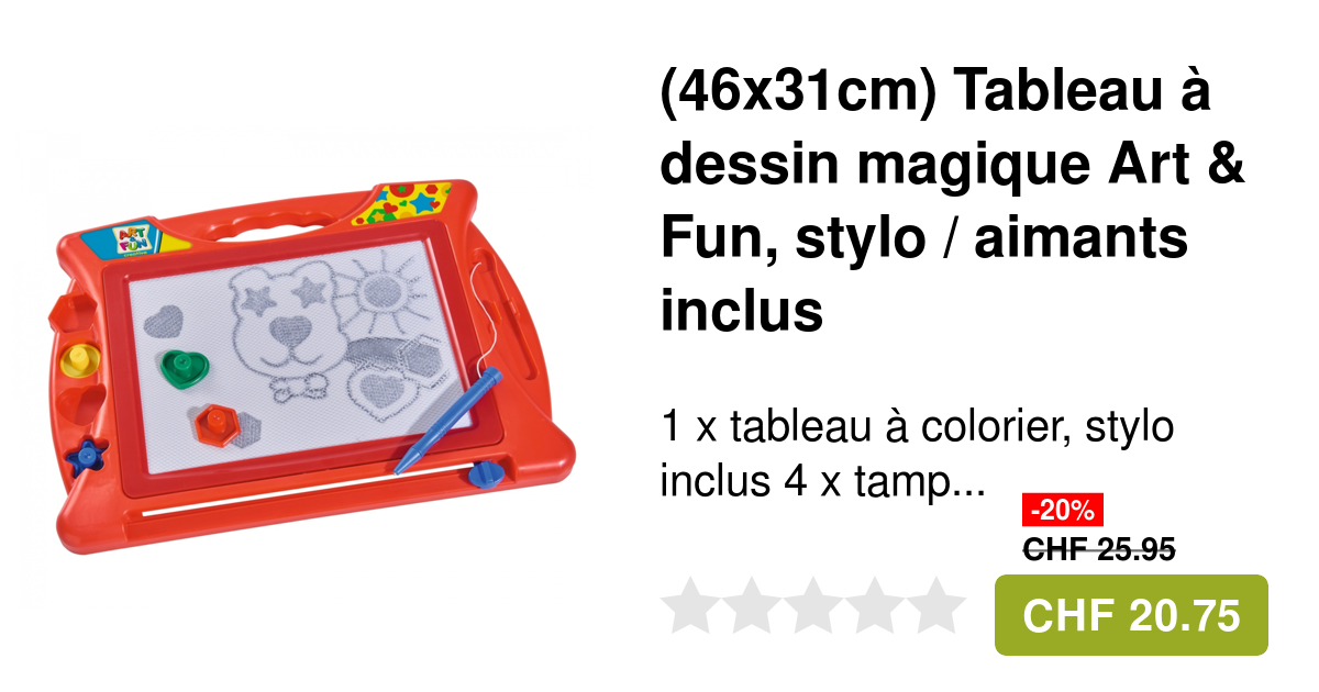 Simba Art & Fun Tableau à dessin magique Jouet