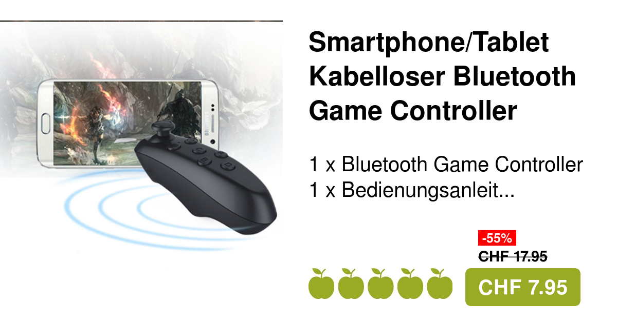 Kabelloser Mini Bluetooth Controller iOs / Android