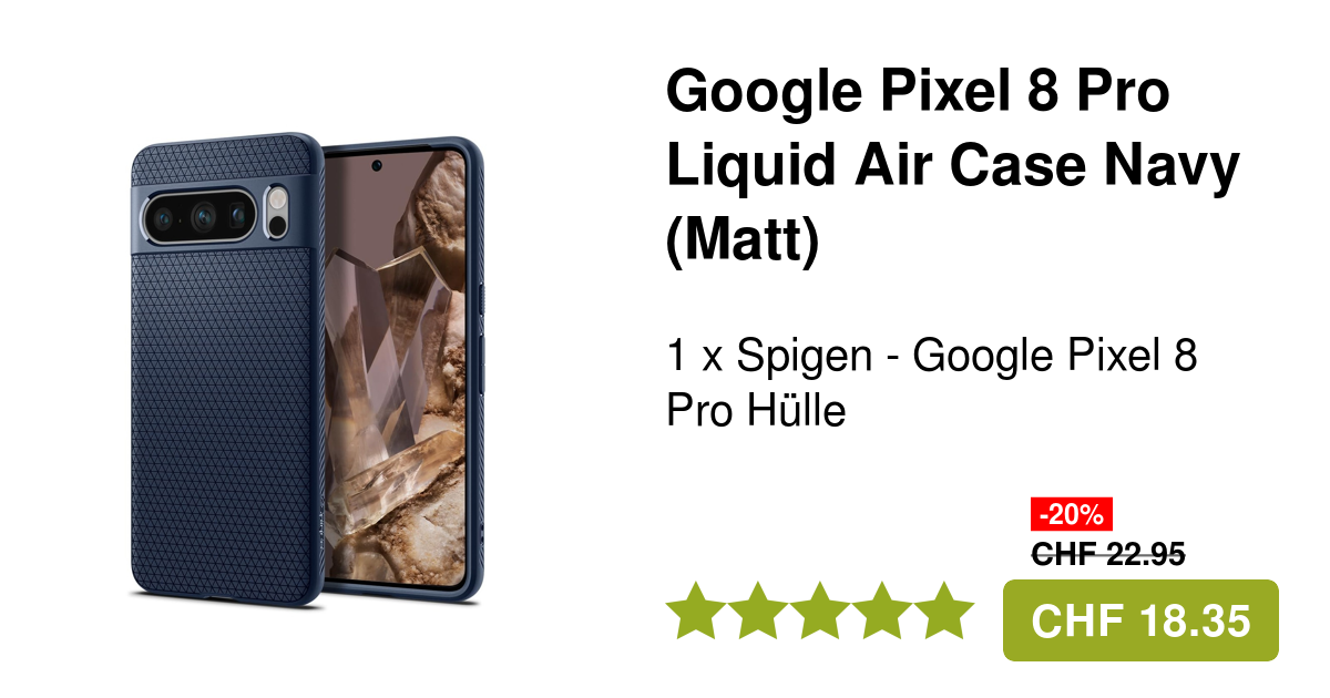 Spigen Google Pixel 8 Pro Liquid Air Case Navy