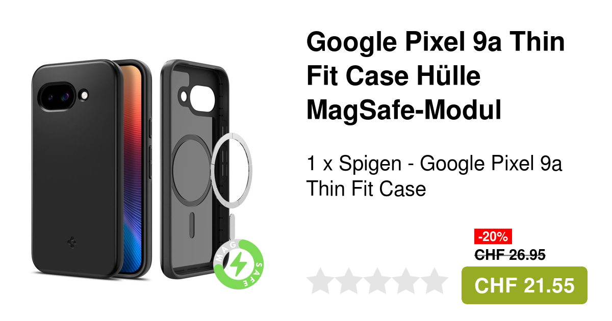 Spigen Google Pixel 9a Thin Fit Case MagSafe Schwarz