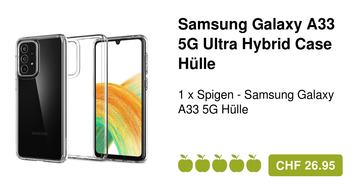 Spigen Galaxy A33 5G Ultra coque hybride Clear (mat)