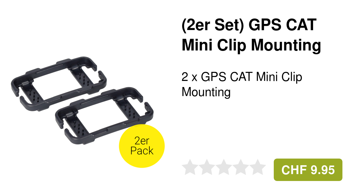 Tractive (2er Set) GPS CAT Mini Clip Mounting Blue