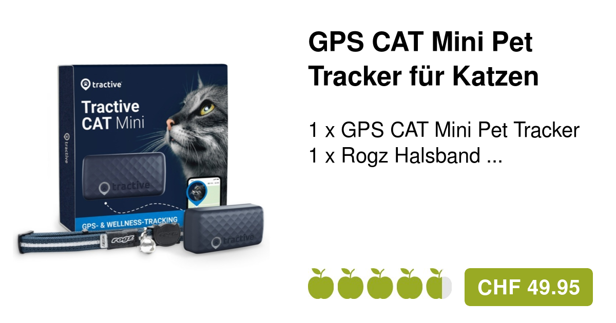 Tractive GPS CAT Mini Pet Tracker Katzen Dark Blue