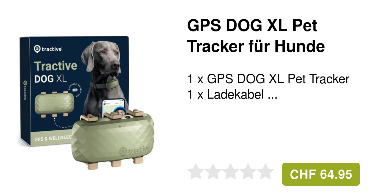 Tractive GPS DOG XL Pet Tracker Localisation pour chiens Vert