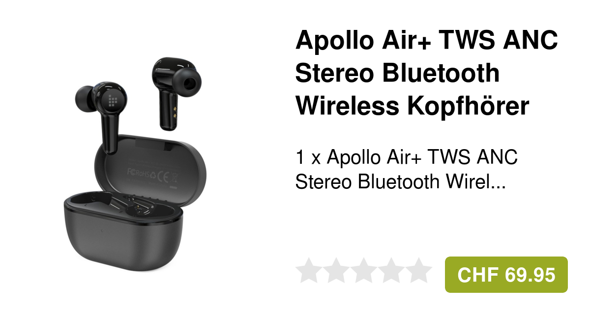 Apollo Air+ TWS ANC Casques stéréo Bluetooth sans fil