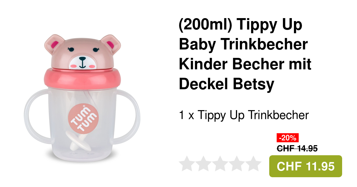 TUM TUM (200ml) Tippy Up Kinder Trinkbecher Betsy