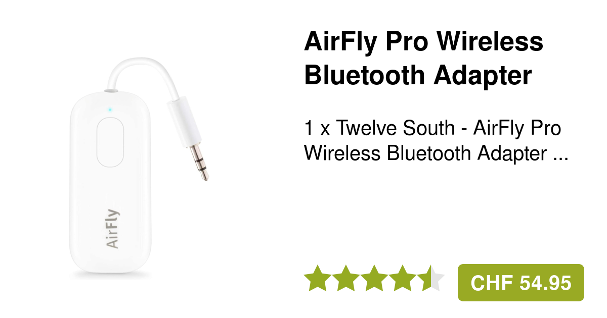 Twelve South AirFly Pro Wireless Bluetooth Adapter