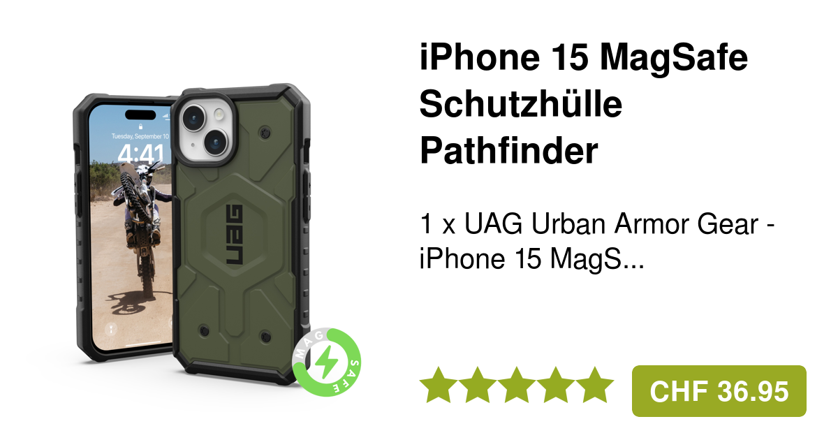 UAG iPhone 15 MagSafe Hülle Pathfinder Olive Drab